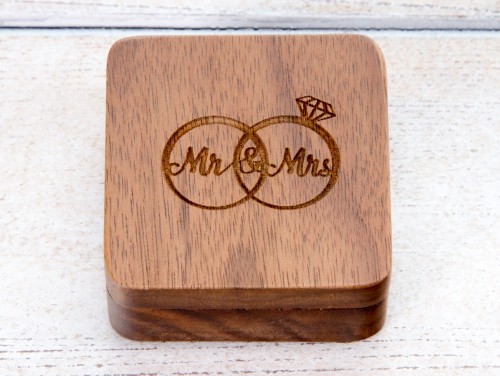 Wedding | Ring Boxes - personalised engraved wooden